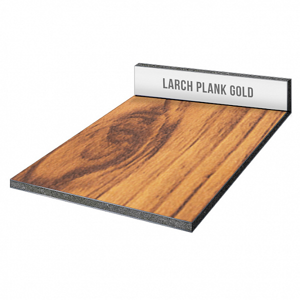Композитная панель Alcotek LARCH PLANK GOLD Лиственница Планк Золотистый